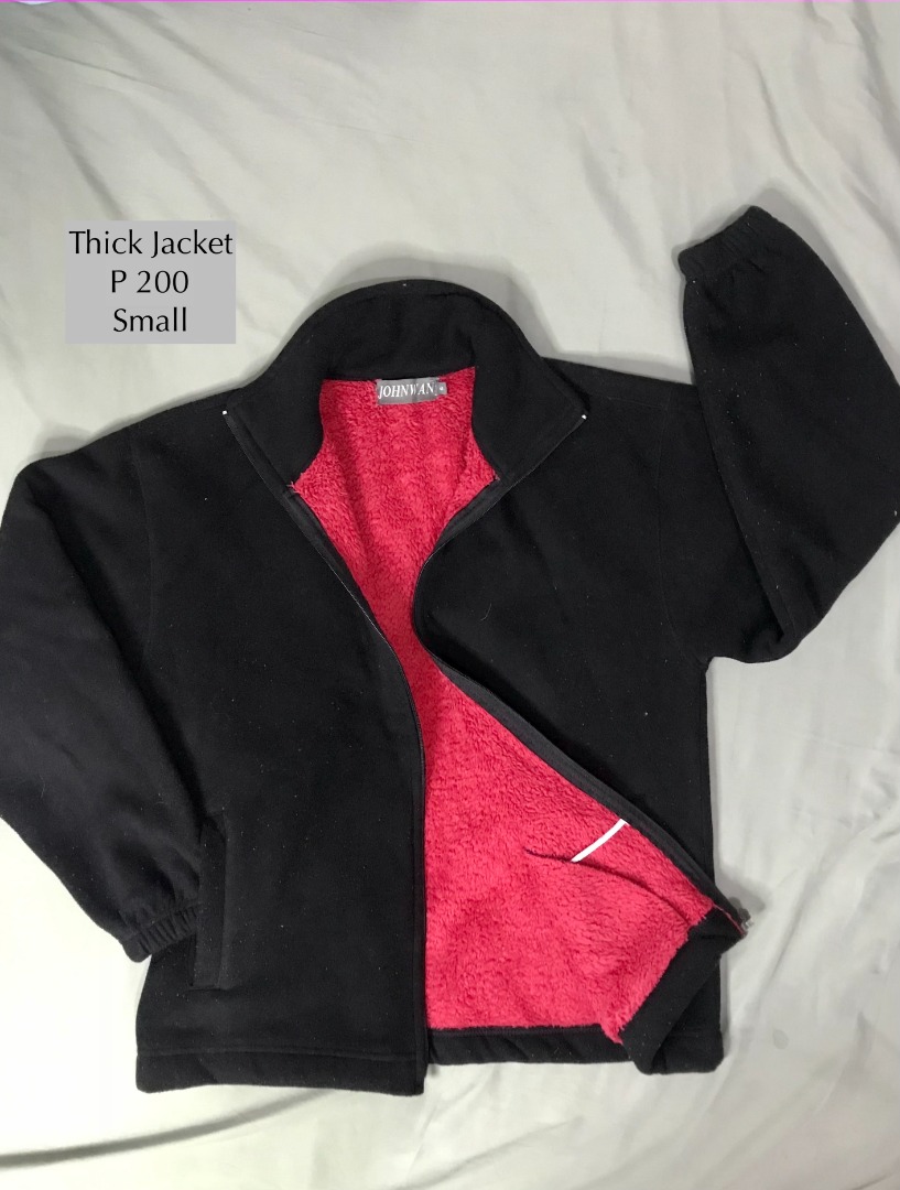Thick Black Jacket, Women's Fashion, Coats, Jackets and Outerwear on ...