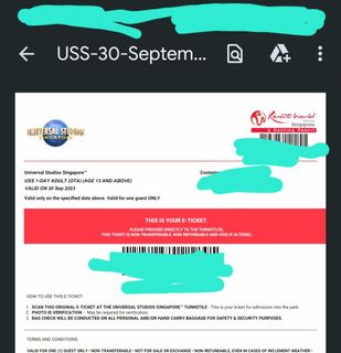 Uss ticket Universal Studios Singapore is a theme park located within ...