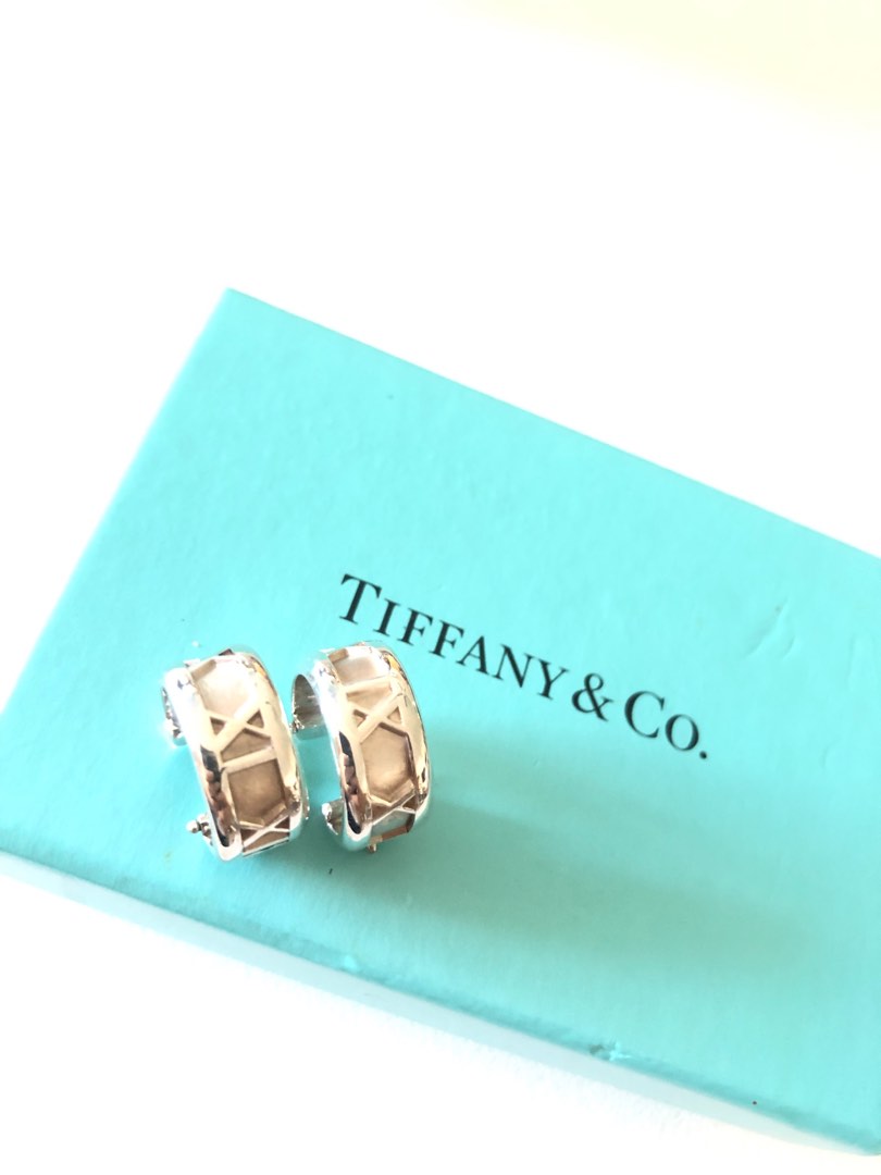 Tiffany & Co. Hoop Atlas Earrings, Women's Fashion, Jewelry ...
