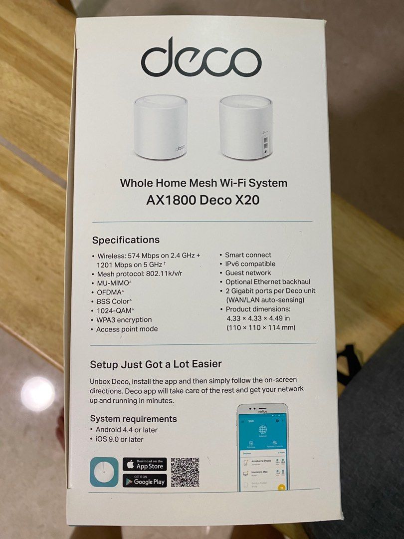 TP Link Deco AX1800 wifi mesh wifi6, Computers & Tech, Parts ...