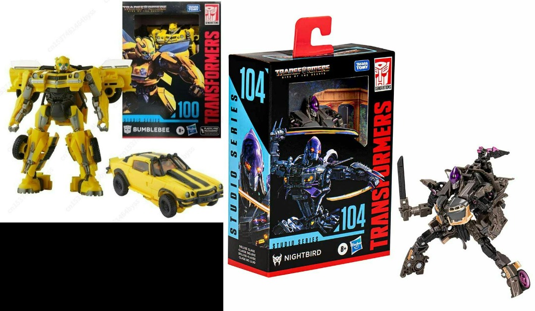 Transformers Studio Series SS100 SS104 ROTB Bumblebee Nightbird ...