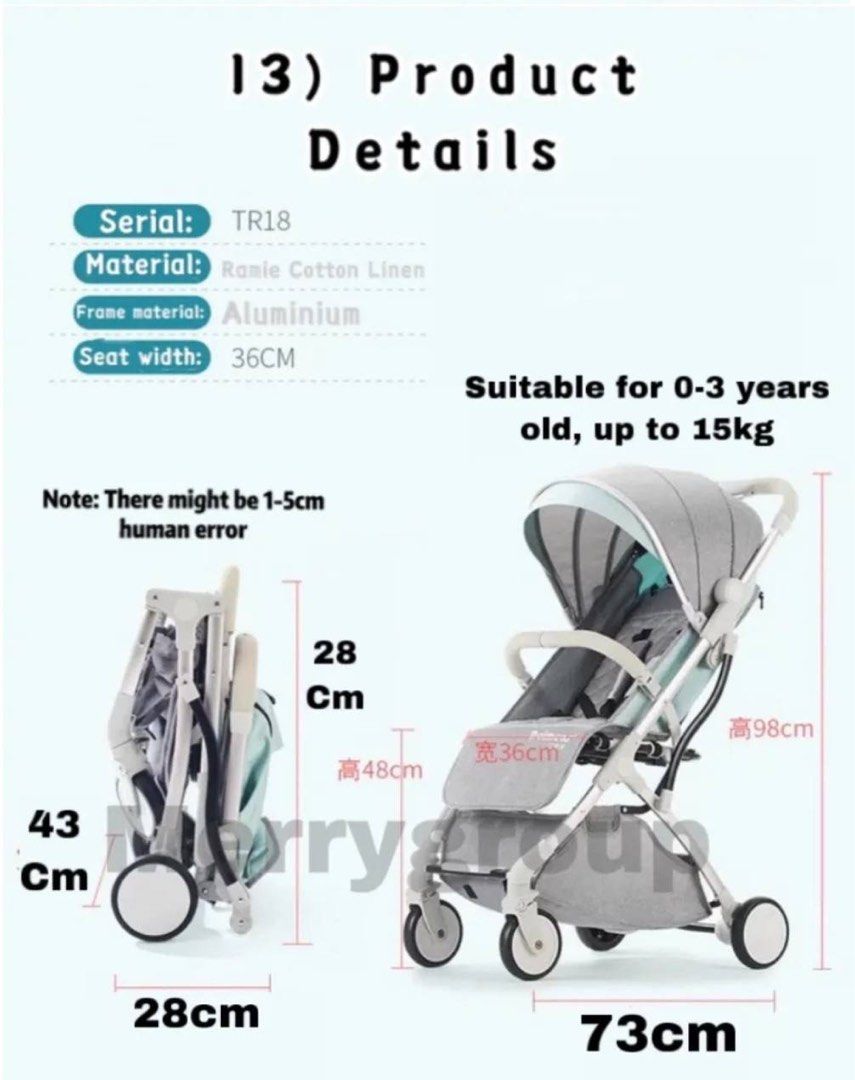 Travel Cabin Size Compact Folding Children Kid Toddler Newborn Infant ...