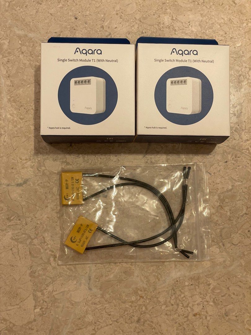 TWO x Aqara T1 Smart Switch Module (With Neutral) with RC snubber, TV ...