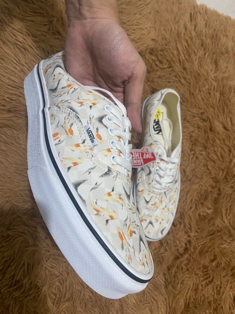 Vans Checkerboard Koi fish, Women's Fashion, Footwear, Sneakers on ...