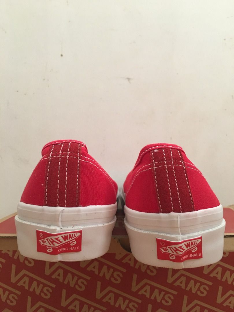 Vans OG Authentic LX 'Red', Men's Fashion, Footwear, Sneakers on Carousell