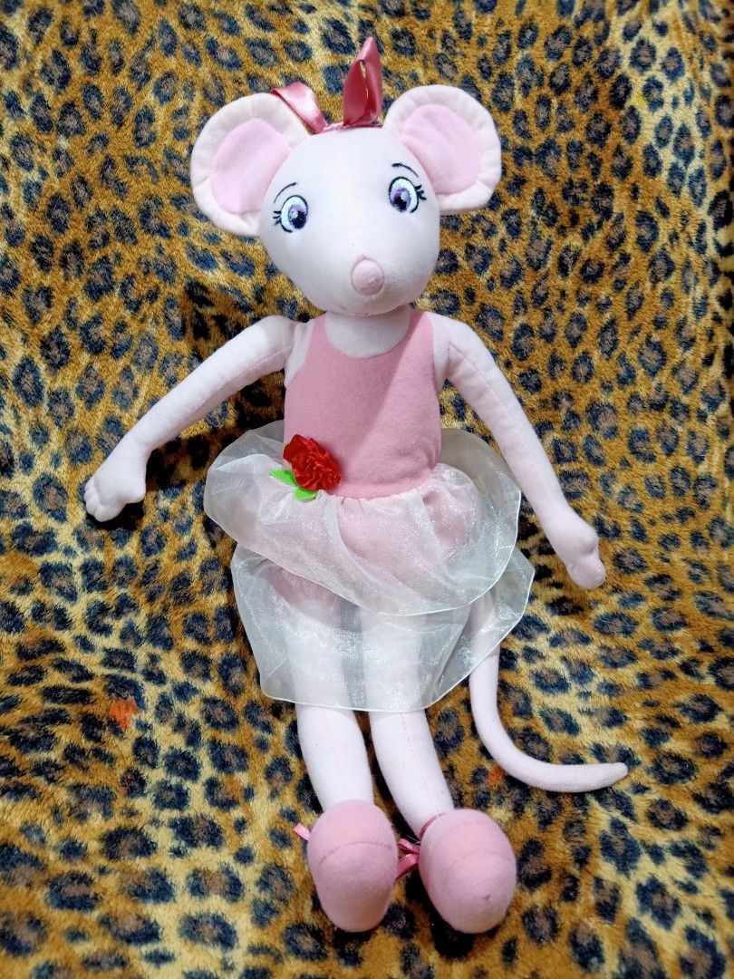 VERY PRETTY PINK ANGELINA BALLERINA MOUSE PLUSH, Hobbies & Toys, Toys ...