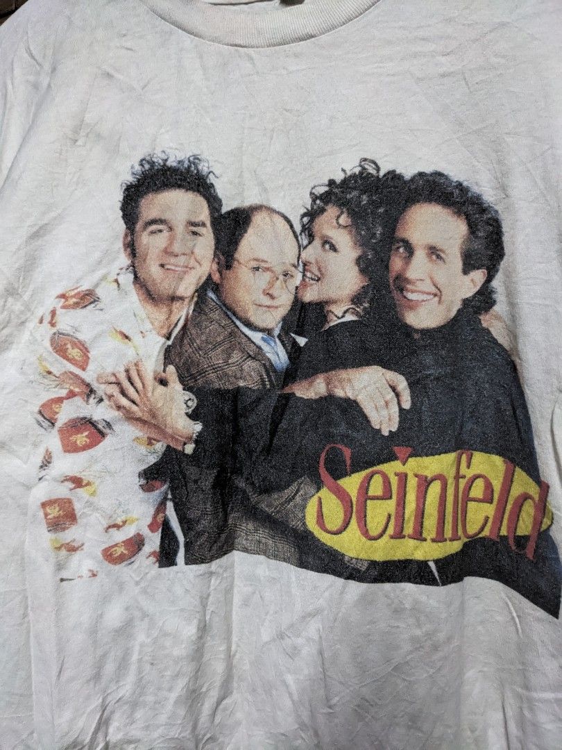 Vintage 90s Seinfeld White Tee, Men's Fashion, Tops & Sets, Tshirts ...
