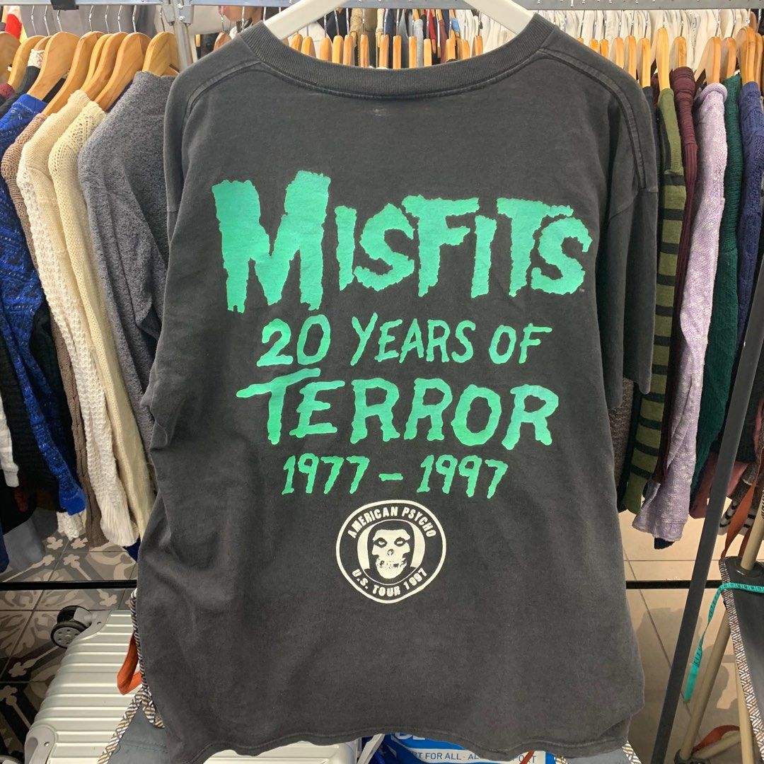 Vintage Misfits 20 Years Of Terror, Men's Fashion, Tops & Sets, Tshirts ...