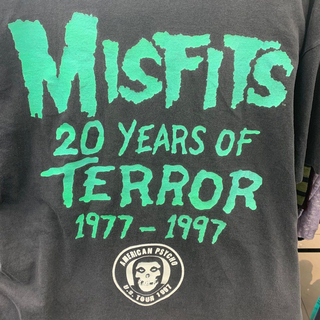 Vintage Misfits 20 Years Of Terror, Men's Fashion, Tops & Sets, Tshirts ...