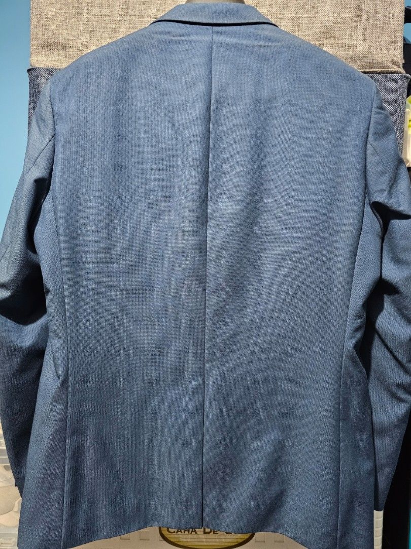 Wharton Blue Coat, Men's Fashion, Coats, Jackets and Outerwear on Carousell