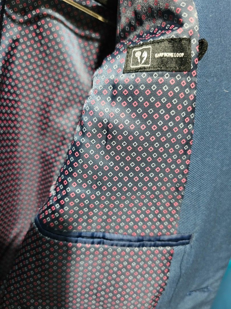 Wharton Blue Coat, Men's Fashion, Coats, Jackets and Outerwear on Carousell