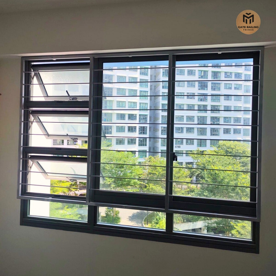 Window Grille HDB Casement, Sliding Grille, Furniture & Home Living ...