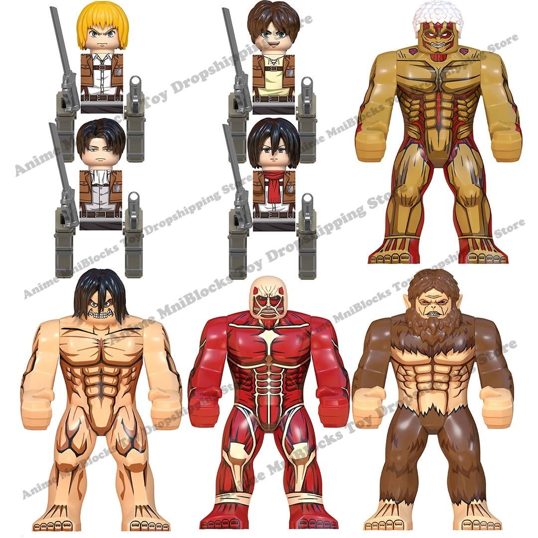 WM blocks WM6148 Attack on Titan anime cartoon bricks mini action toy ...