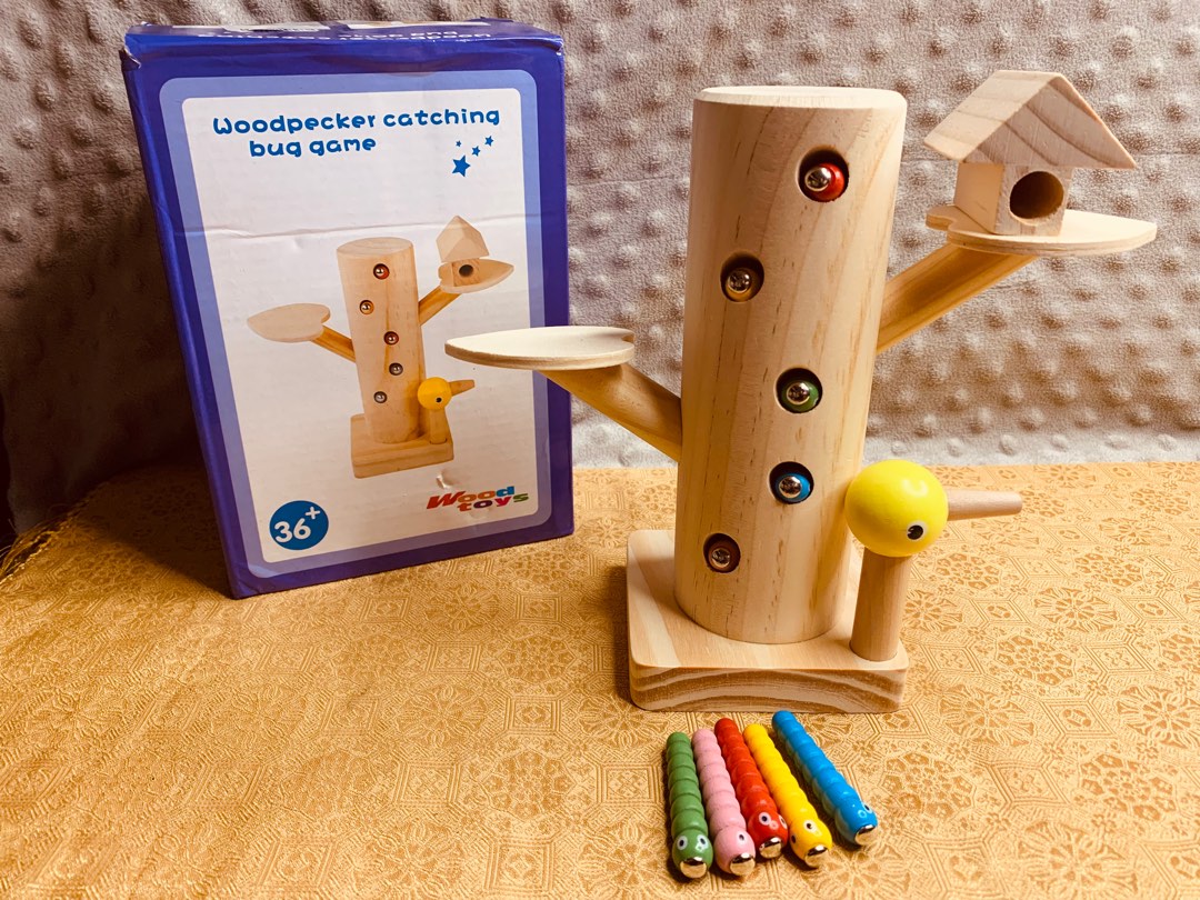 Wooden magnetic catching toy, Hobbies & Toys, Toys & Games on Carousell