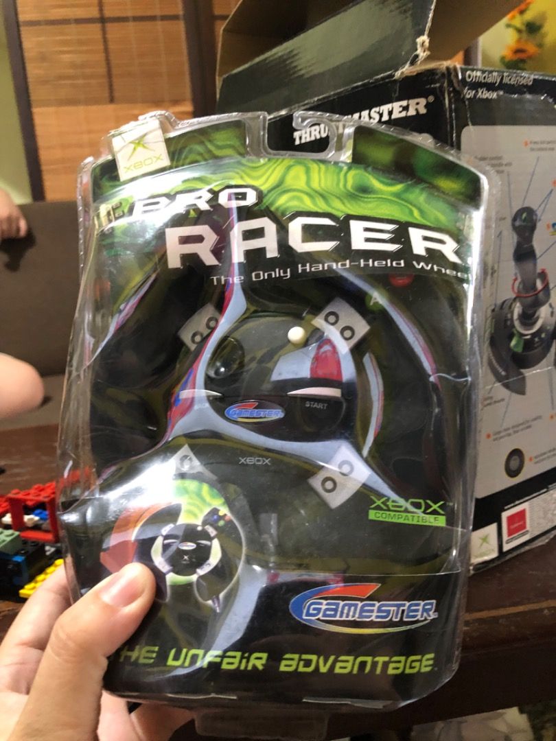 Xbox gaming console thrustmaster flight stick Pro racer hand held ...