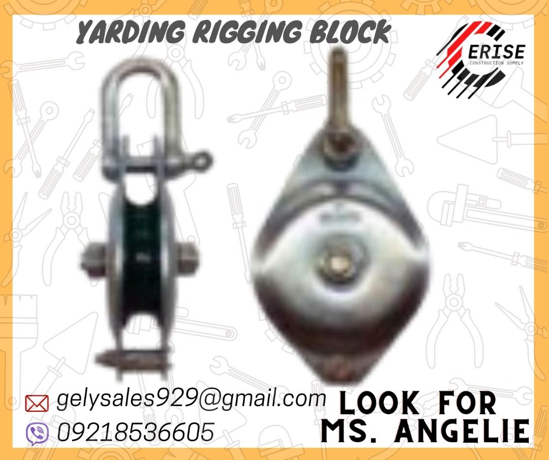 YARDING RIGGING BLOCK, Commercial & Industrial, Construction Tools ...