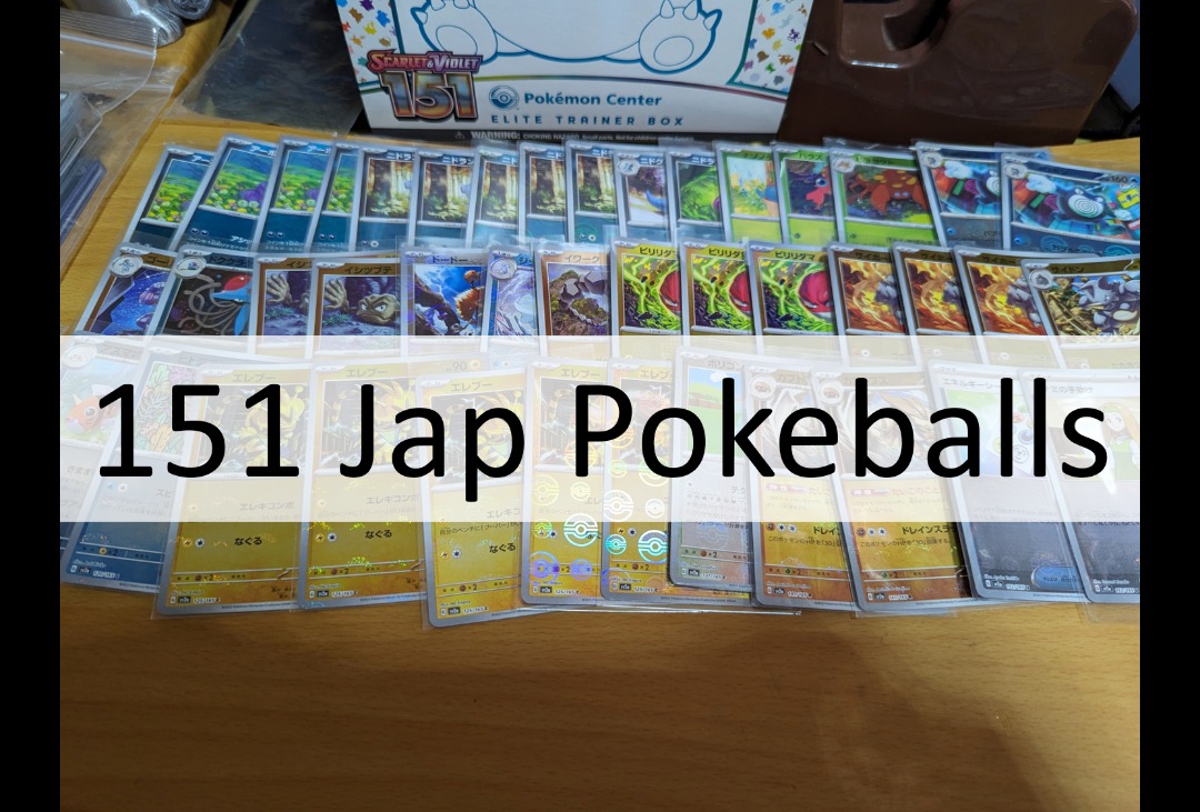 [Updated 28 Oct]151 Japanese Pokeballs Pokemon TCG, Hobbies & Toys ...