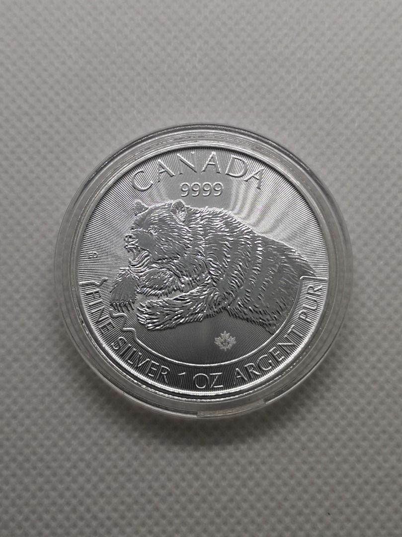 1 oz Silver Predator Series - Grizzly Coin 2019, Hobbies & Toys ...