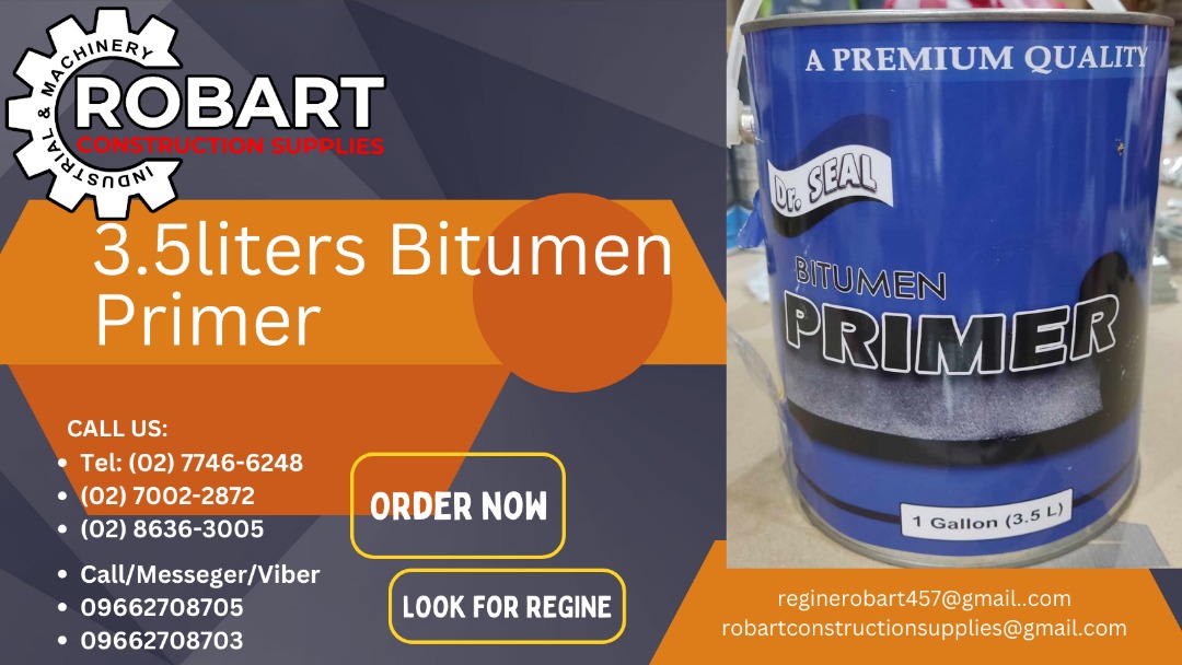 3.5liters Bitumen Primer, Commercial & Industrial, Construction Tools ...