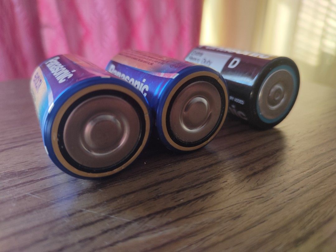 3 Panasonic D type size battery, Computers & Tech, Parts & Accessories, Other Accessories on ...