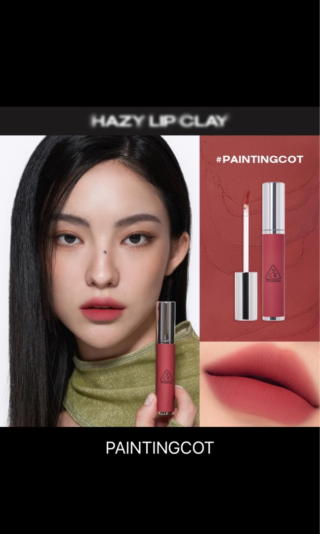 3CE hazy lip clay - painting cot, Beauty & Personal Care, Face, Makeup ...