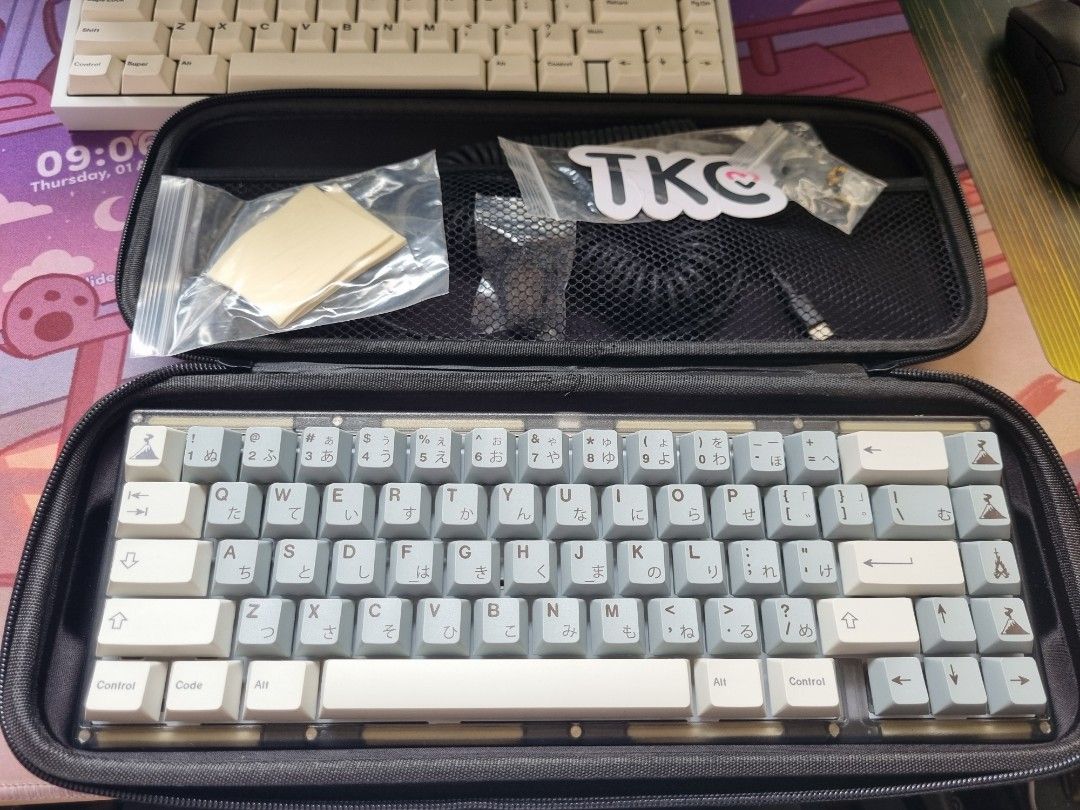 65% TKC Portico Black Smoke, Computers & Tech, Parts & Accessories, Computer Keyboard on Carousell