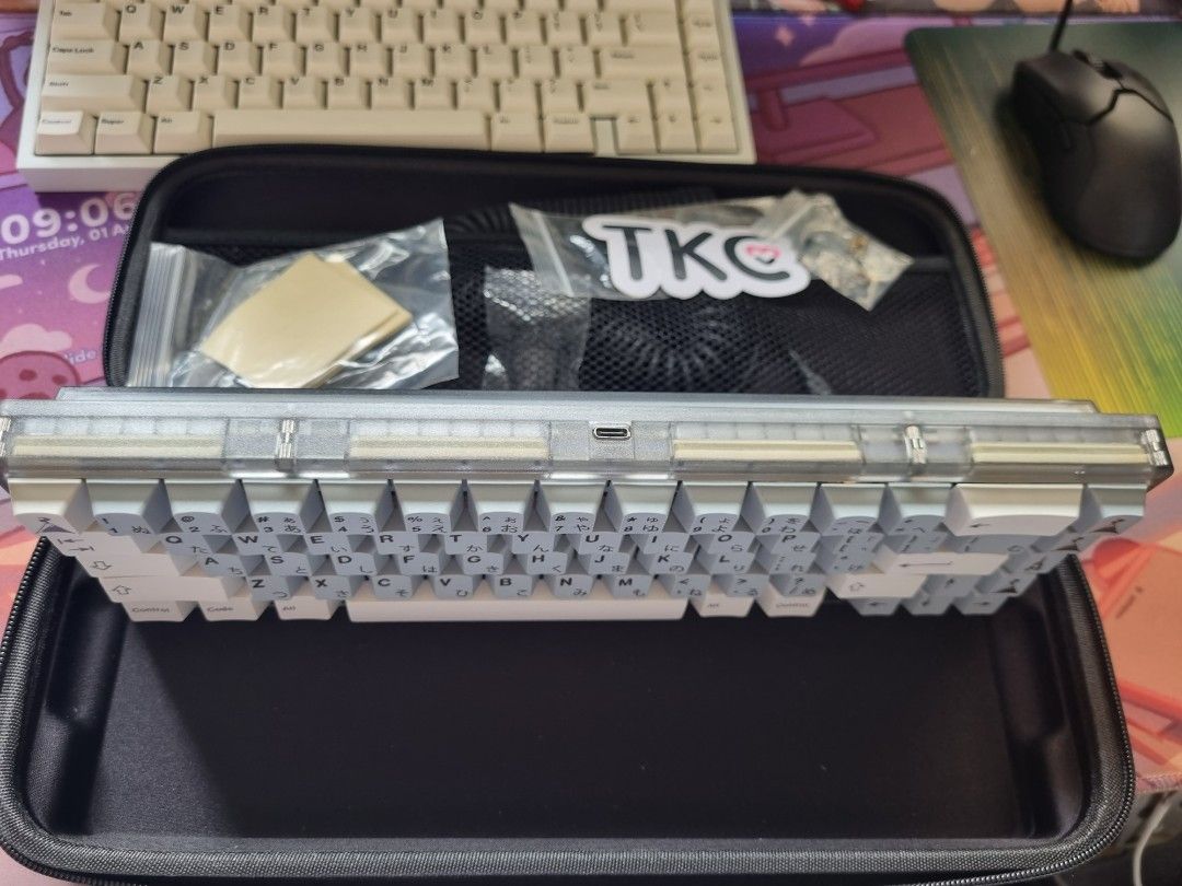 65% TKC Portico Black Smoke, Computers & Tech, Parts & Accessories, Computer Keyboard on Carousell