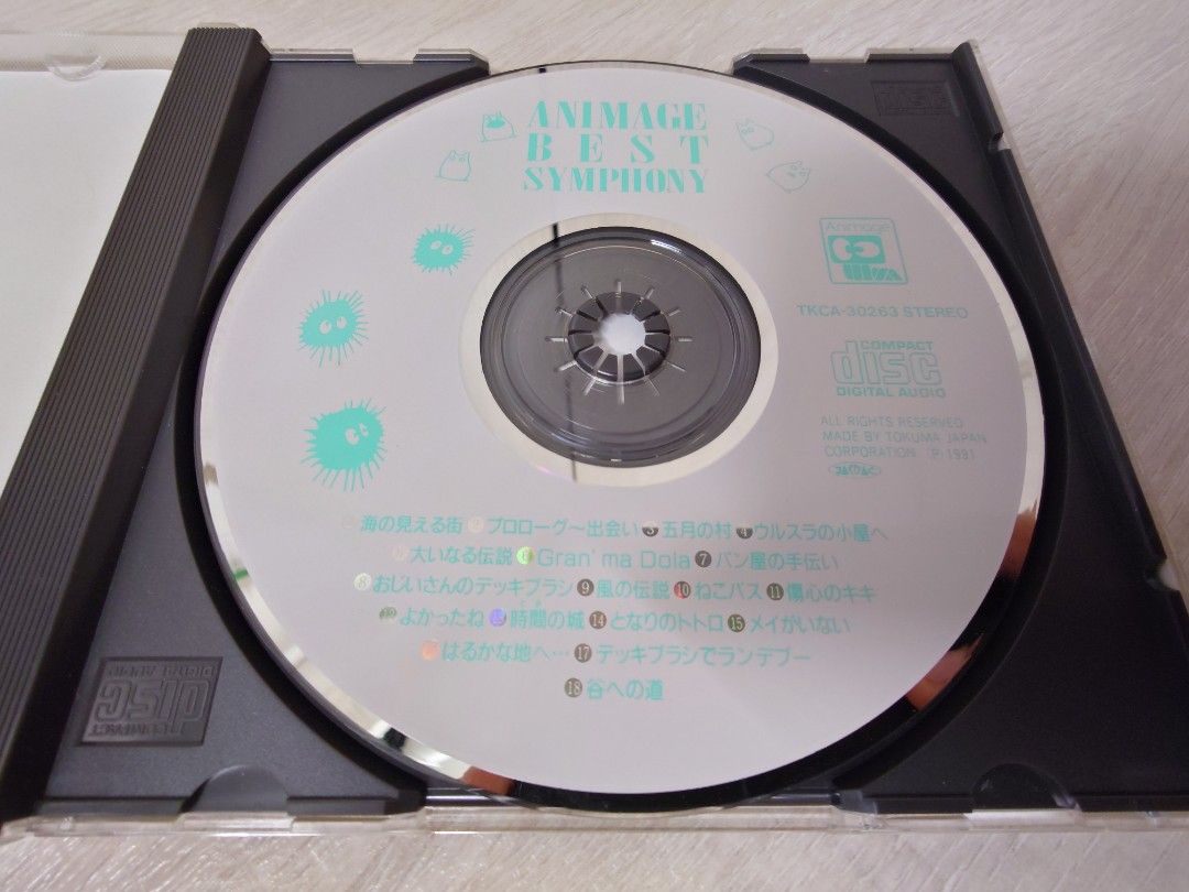 宮崎駿 久石讓 ANIMAGE BEST SYMPHONY CD MADE IN JAPAN 1A1 TO 日本東芝版 (龍貓 天空之城 風之 ...