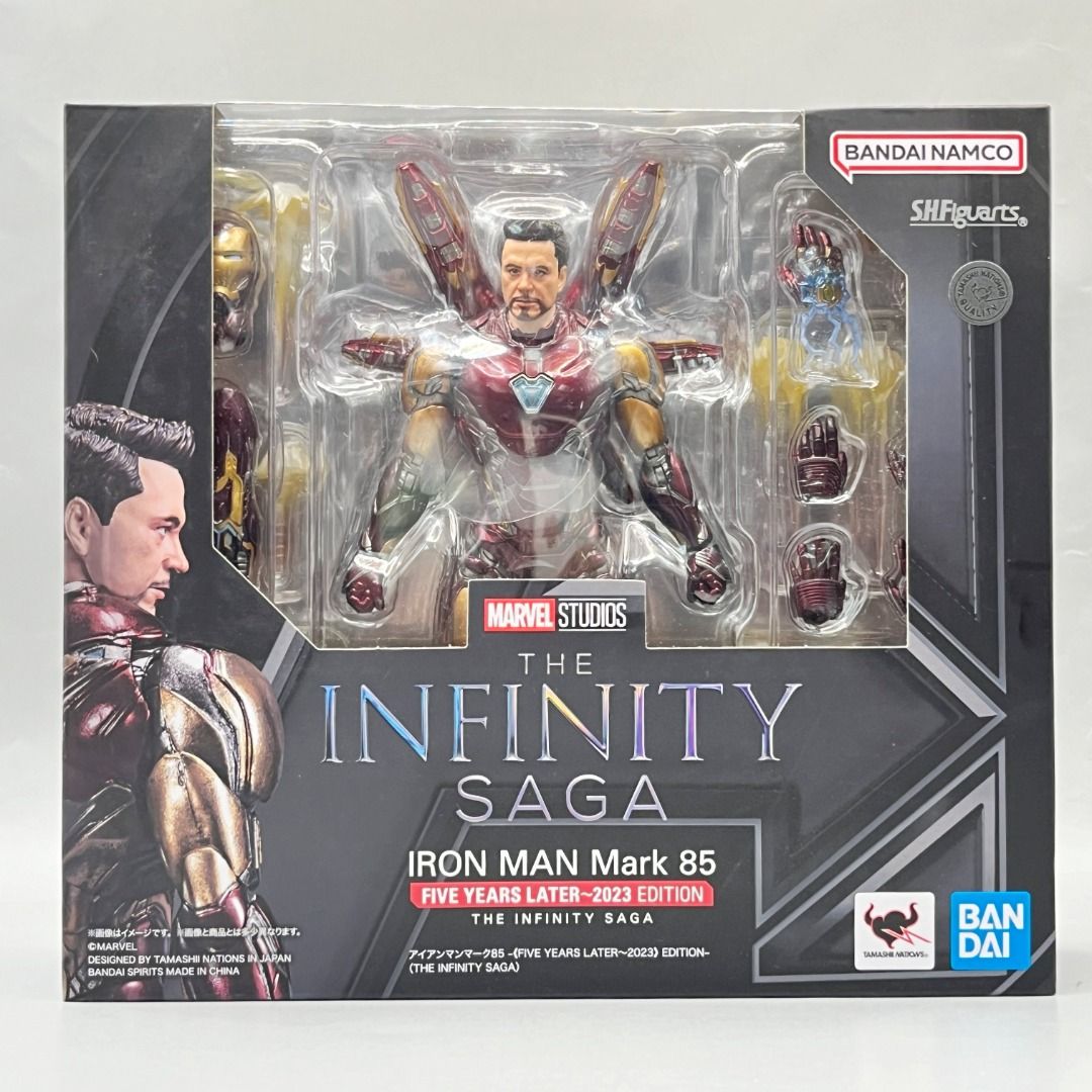 全新 行版 S.H.Figuarts SHF Marvel Infinity Saga Iron Man MK85 鐵甲奇俠 Five Years Later 2023 Edition, 興趣 ...