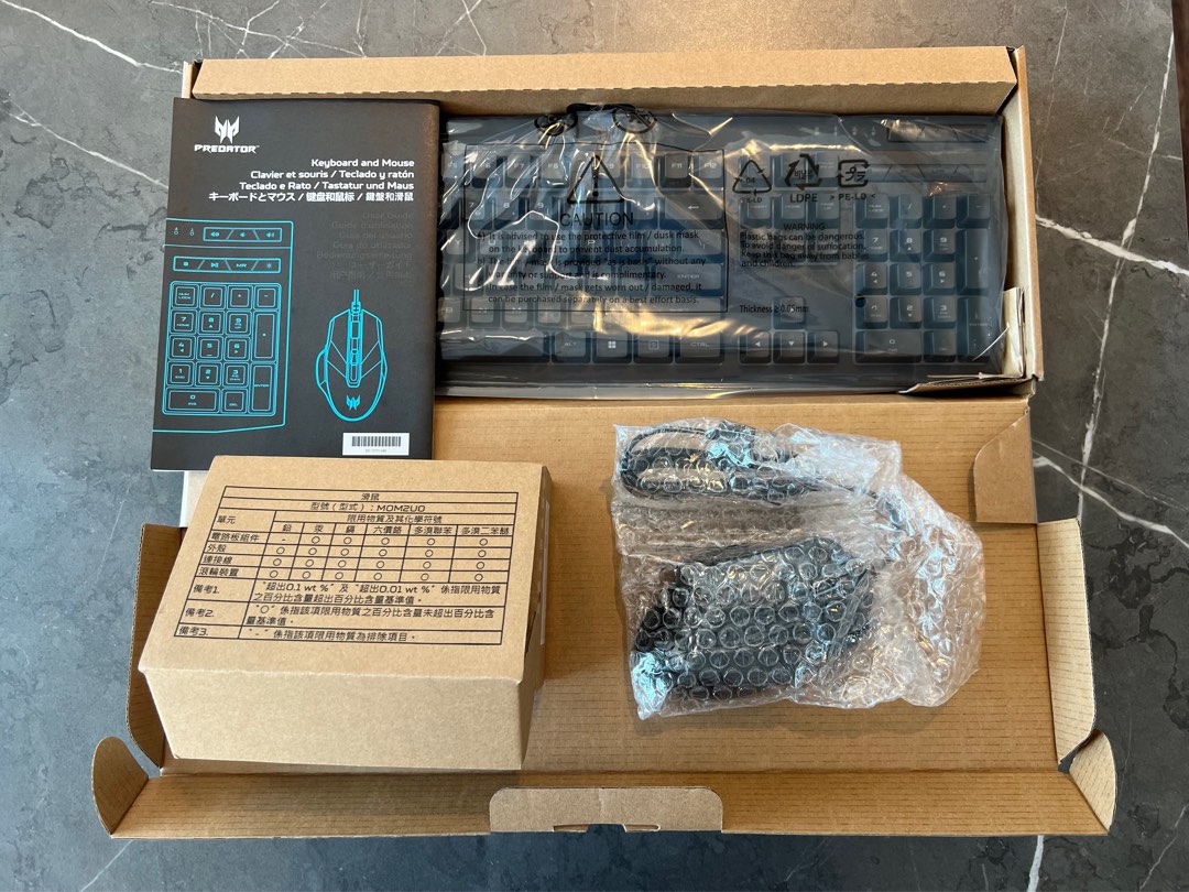 Acer Predator RGB Gaming Keyboard (KBCY21) & Mouse (MOM2UO), Computers ...