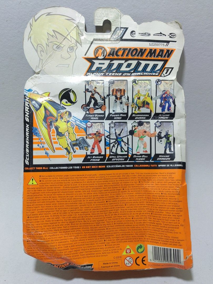 Action Man Scubashark A.T.O.M. Alpha Teens on Machines Action Man ATOM ...