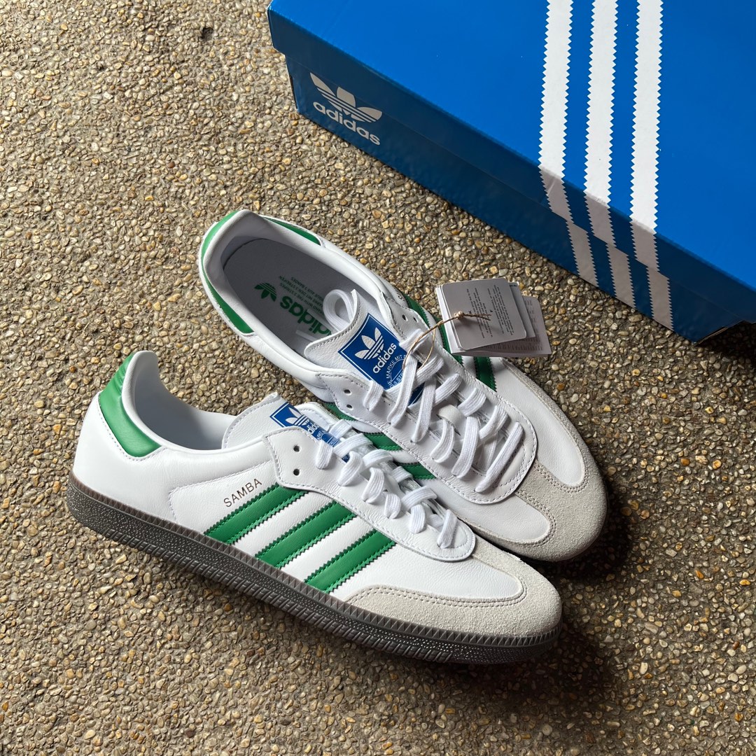 Adidas Samba OG Green, Men's Fashion, Footwear, Sneakers on Carousell