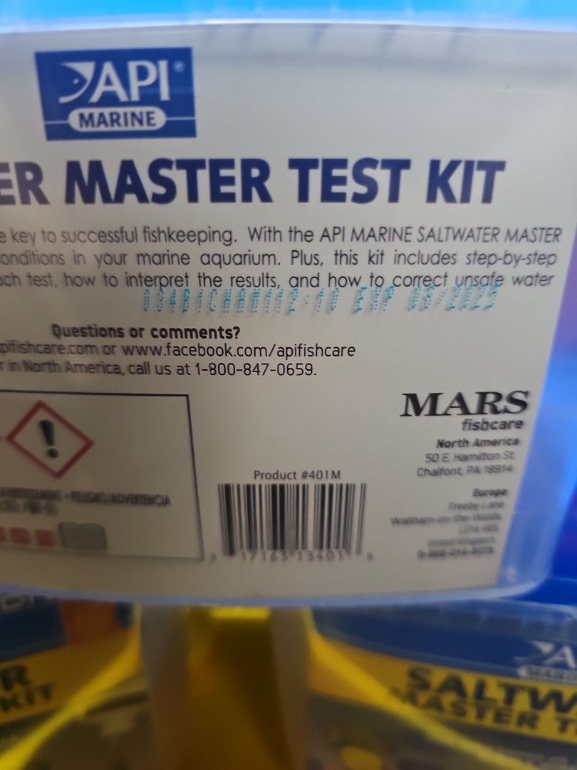Api Marine Saltwater Master Test Kit - Test High Range PH, Ammonia ...