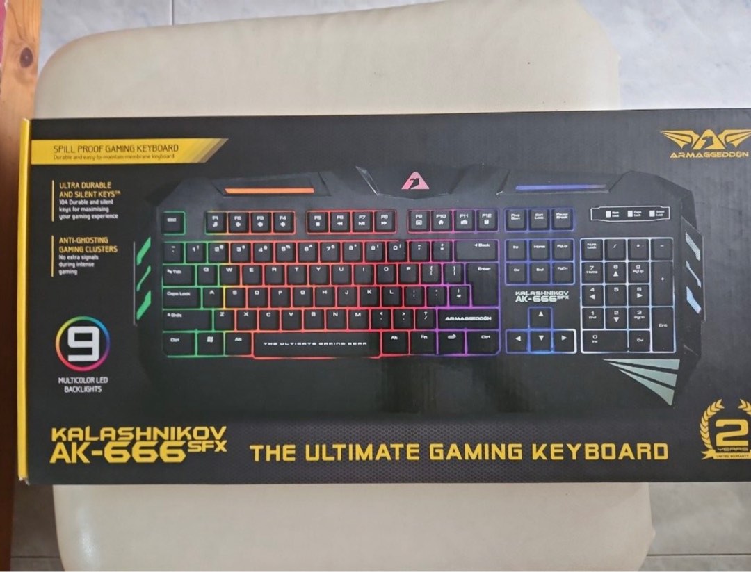 Armageddon kalashnikov AK-666SFX gaming keyboard, Computers & Tech ...