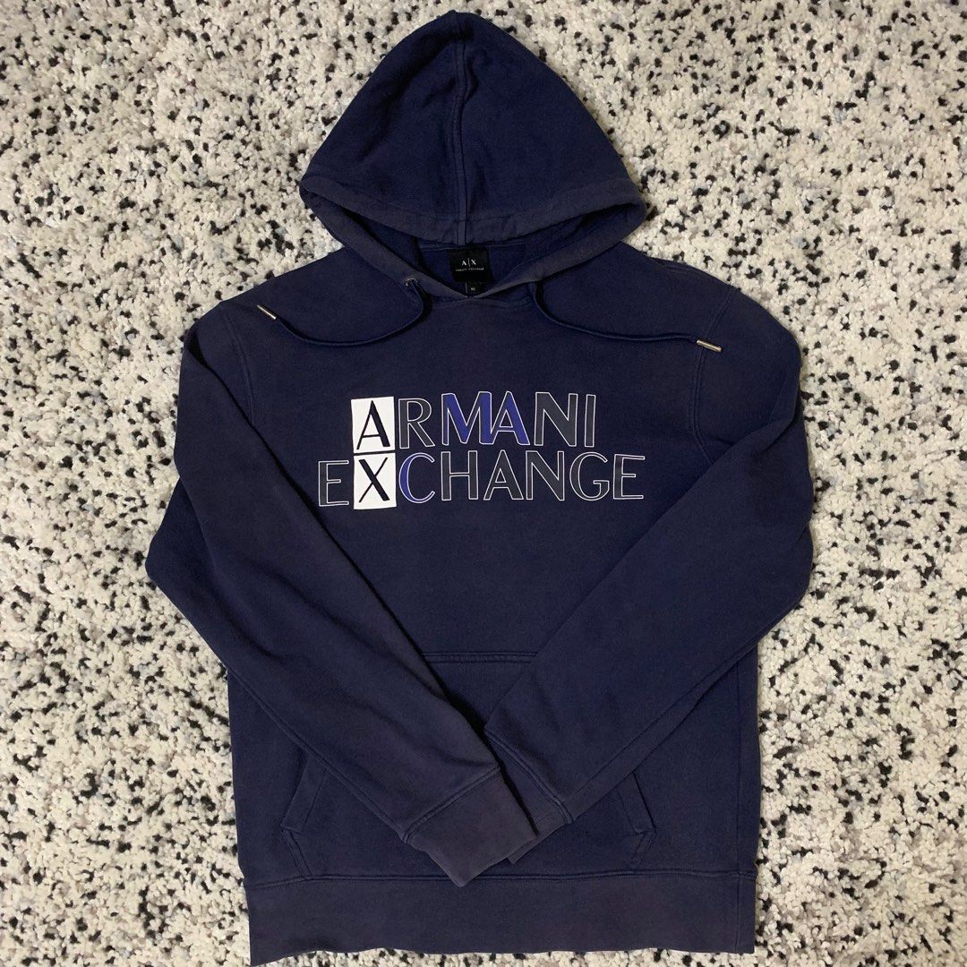 Armani Exchange Hoodie, Men's Fashion, Tops & Sets, Hoodies on Carousell