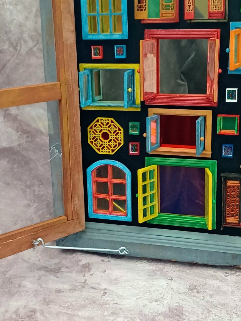 Art deco miniature windows in life size window, Furniture & Home Living ...