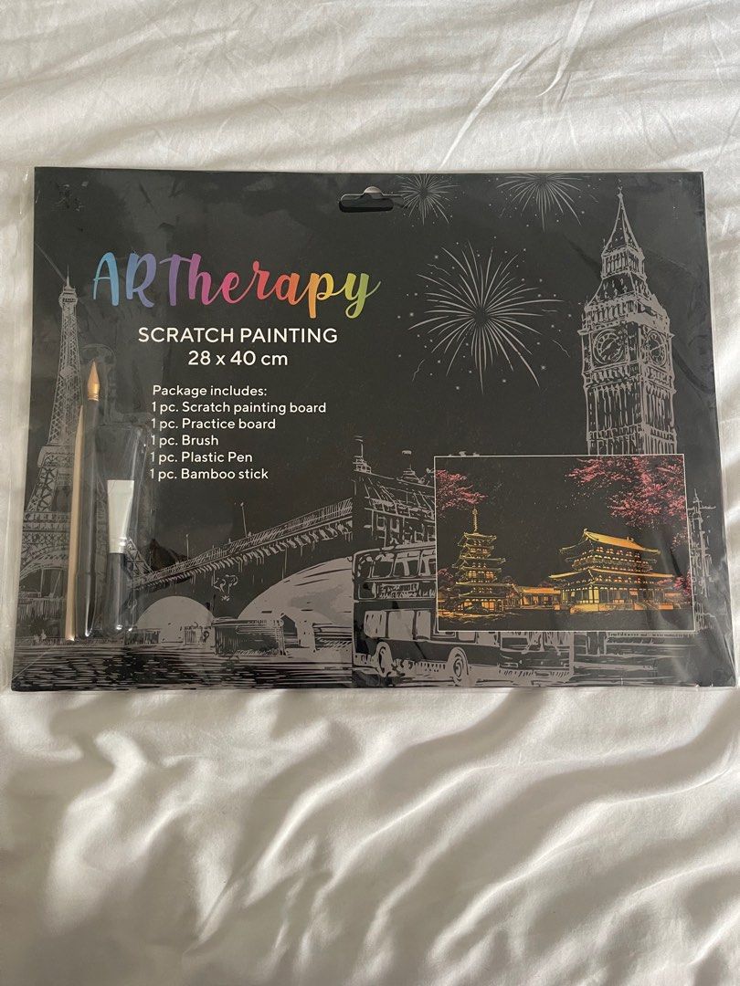 Art therapy scratch painting, Hobbies & Toys, Stationary & Craft, Art ...