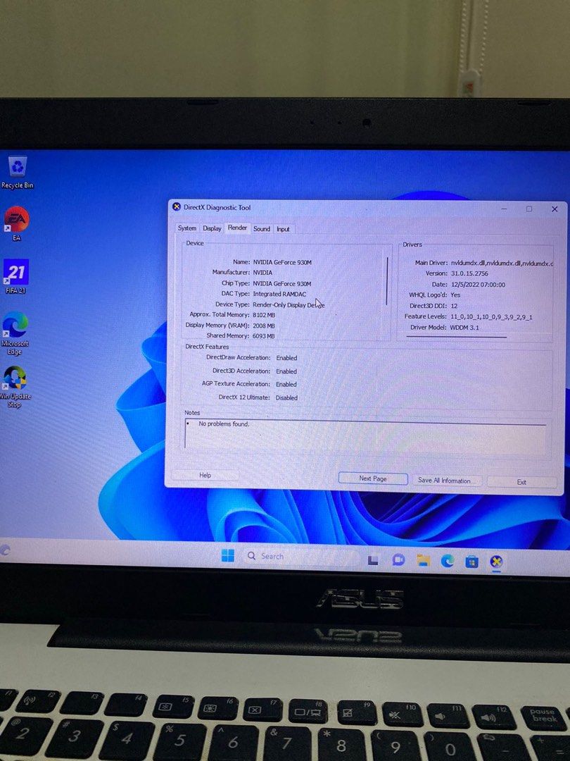 asus A555L Full Upgrade RAM 12 GB, SSD 500GB, Elektronik, Bagian ...