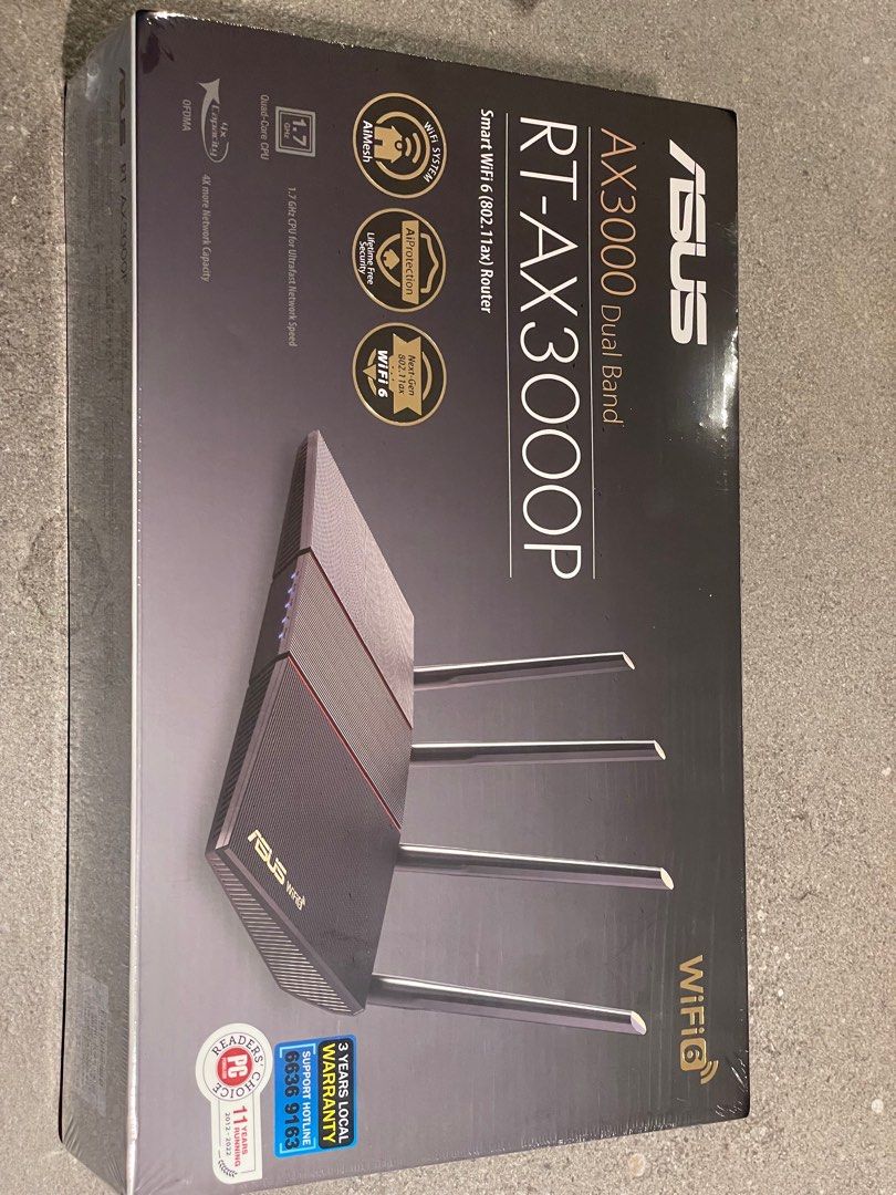 Asus RT-AX3000P wifi 6 router, Computers & Tech, Parts & Accessories ...