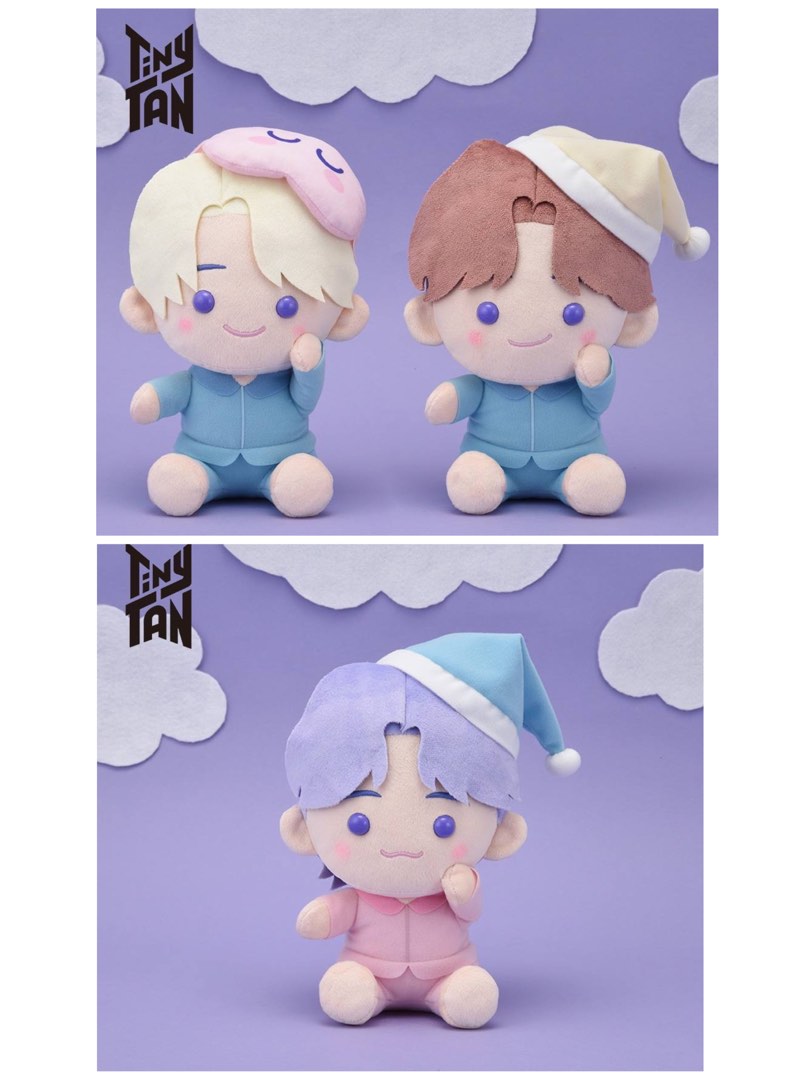 Authentic Tinytan Bangtan boys bts Hand Shy Kawaii Cute sleeping good night sweet dreams series ...