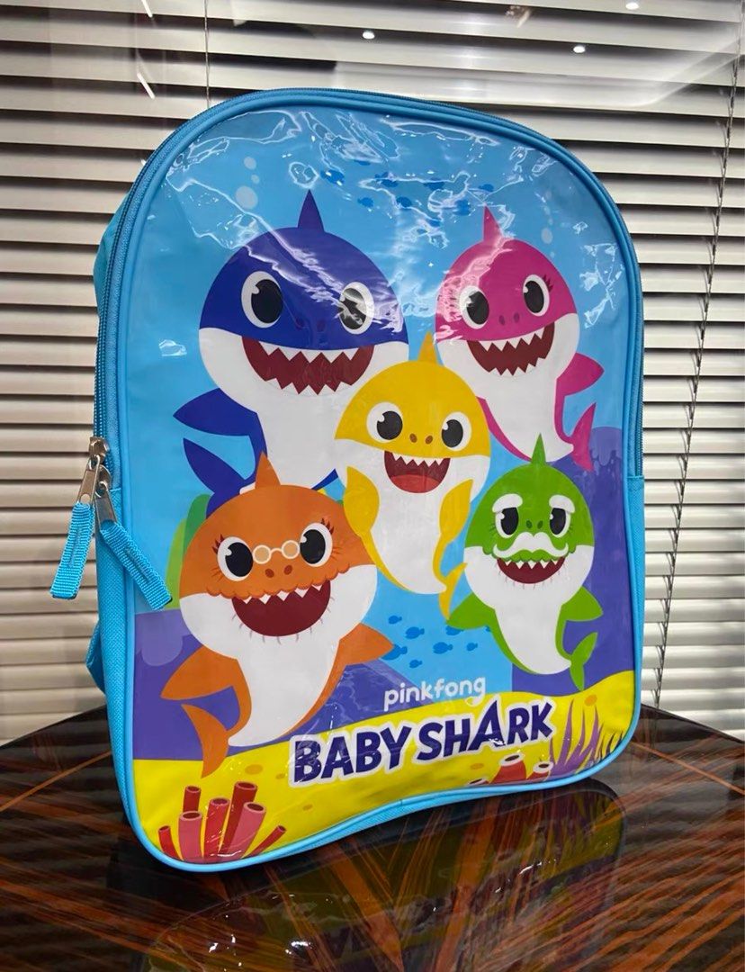 PINKFONG Baby shark toddler kids school backpack children day gift ...