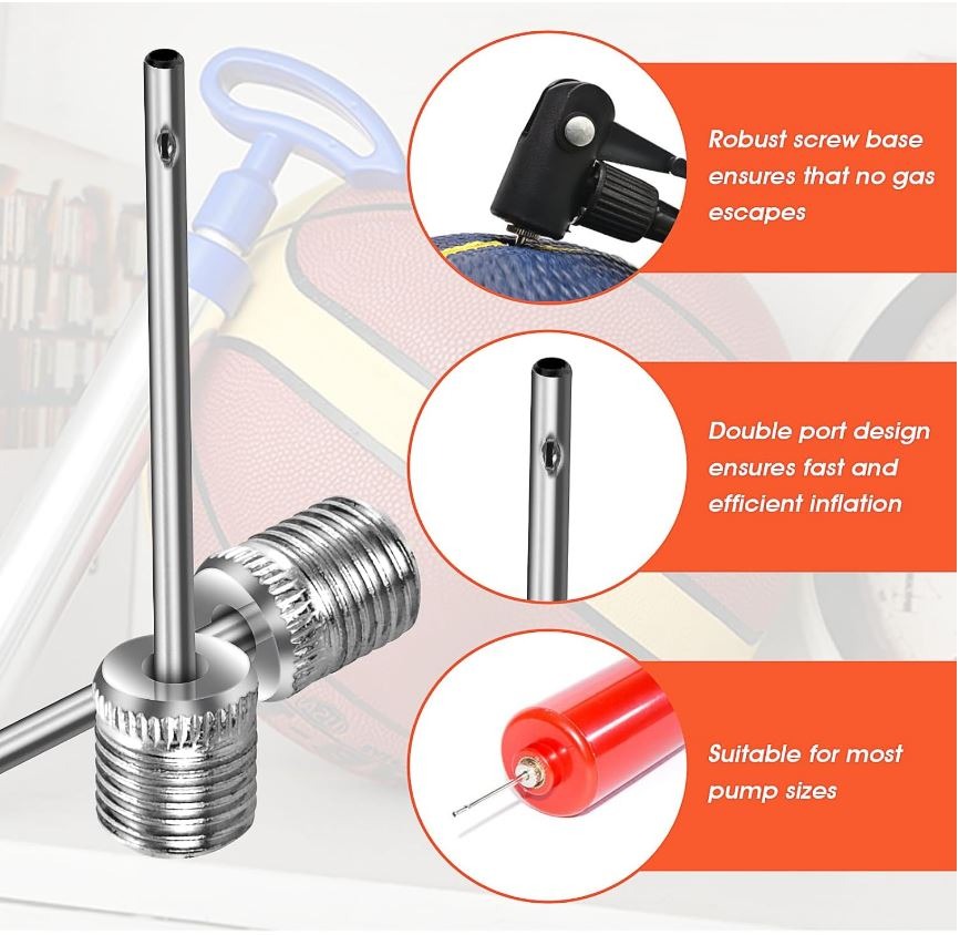 BALL PIN NEEDLE, STAINLESS STEEL AIR PUMP NEEDLE FOR BASKETBALL ...