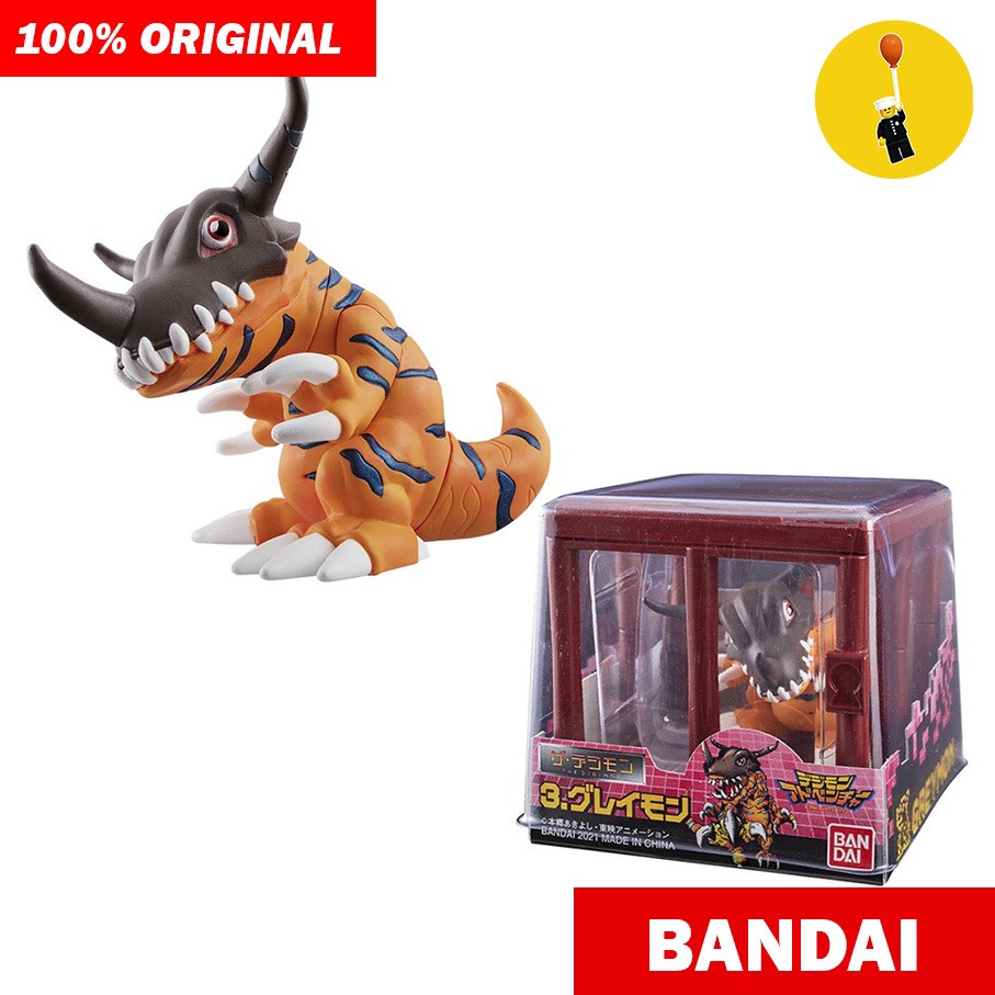 BANDAI Digimon Adventure Mini Figure Cage - Greymon (Condition as photo ...