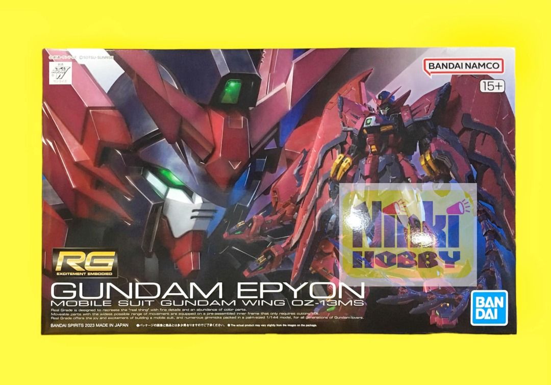Bandai Real Grade Gunpla RG Gundam Epyon 新機動戰記 W 高達 艾比安 惡魔高達, 興趣及遊戲, 玩具 & 遊戲類 - Carousell
