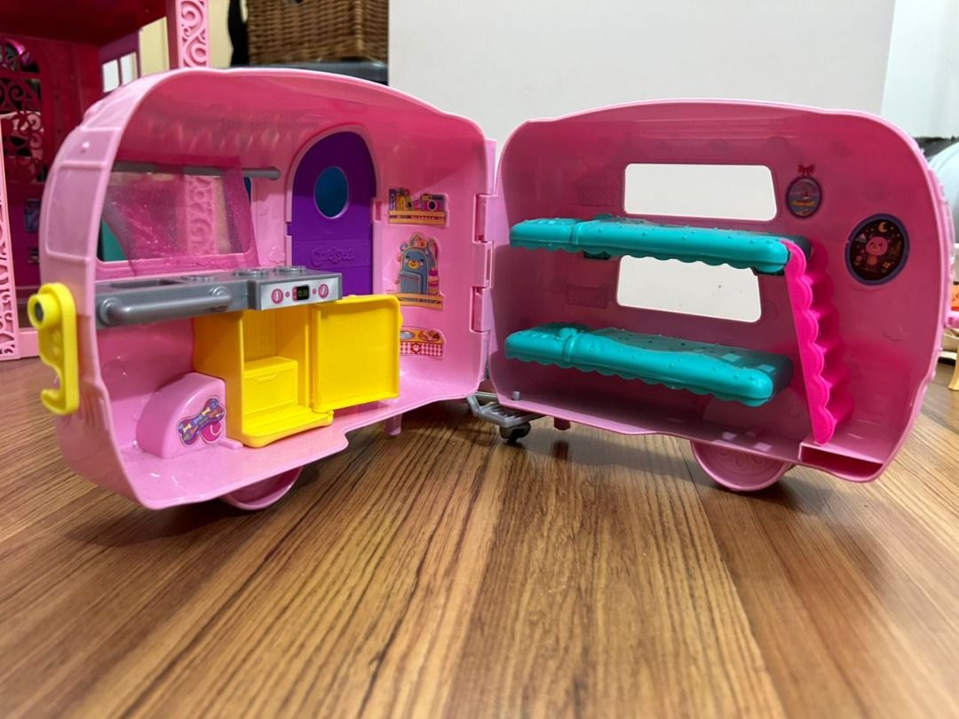 Barbie Chelsea car and caravan, Hobbies & Toys, Toys & Games on Carousell