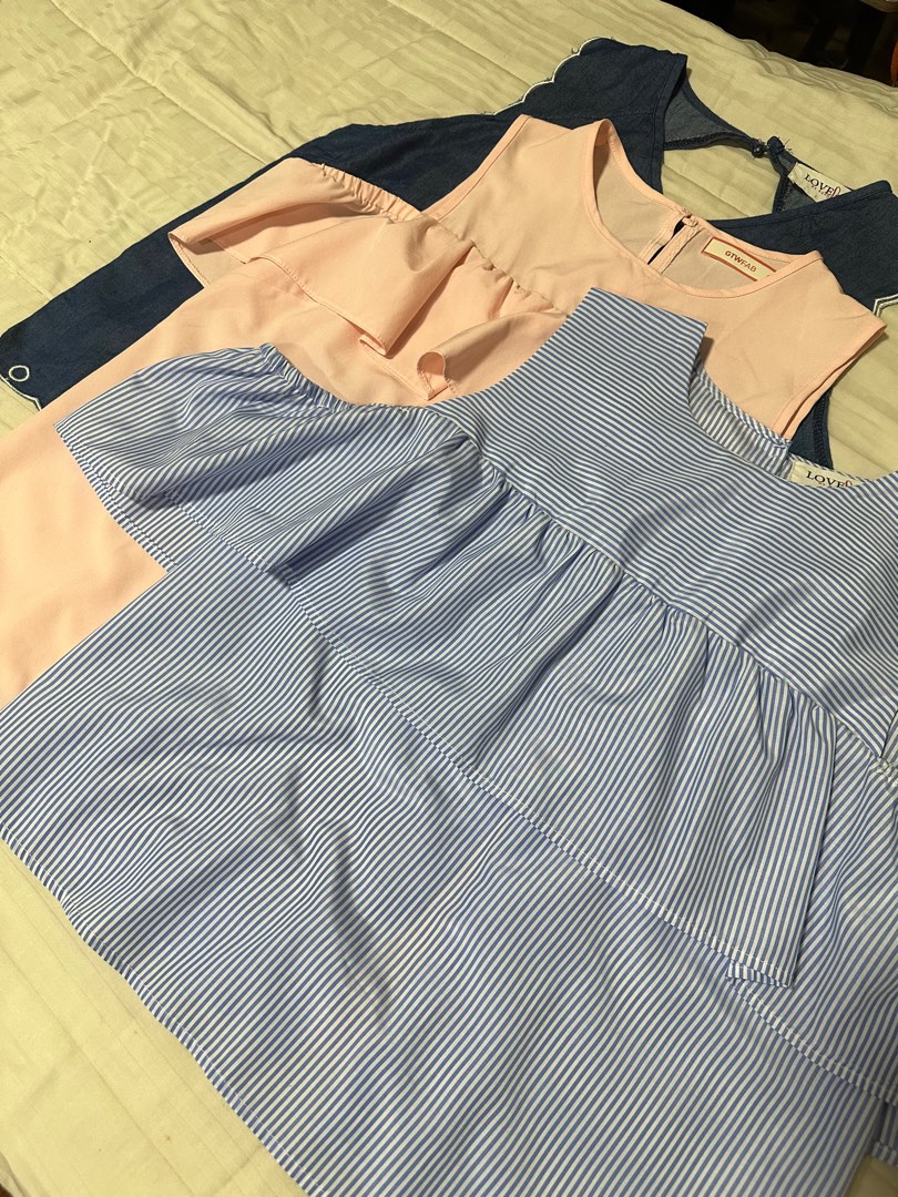 Bayo Preppy Tops Bundle 3pcs (medium-large), Women's Fashion, Tops ...