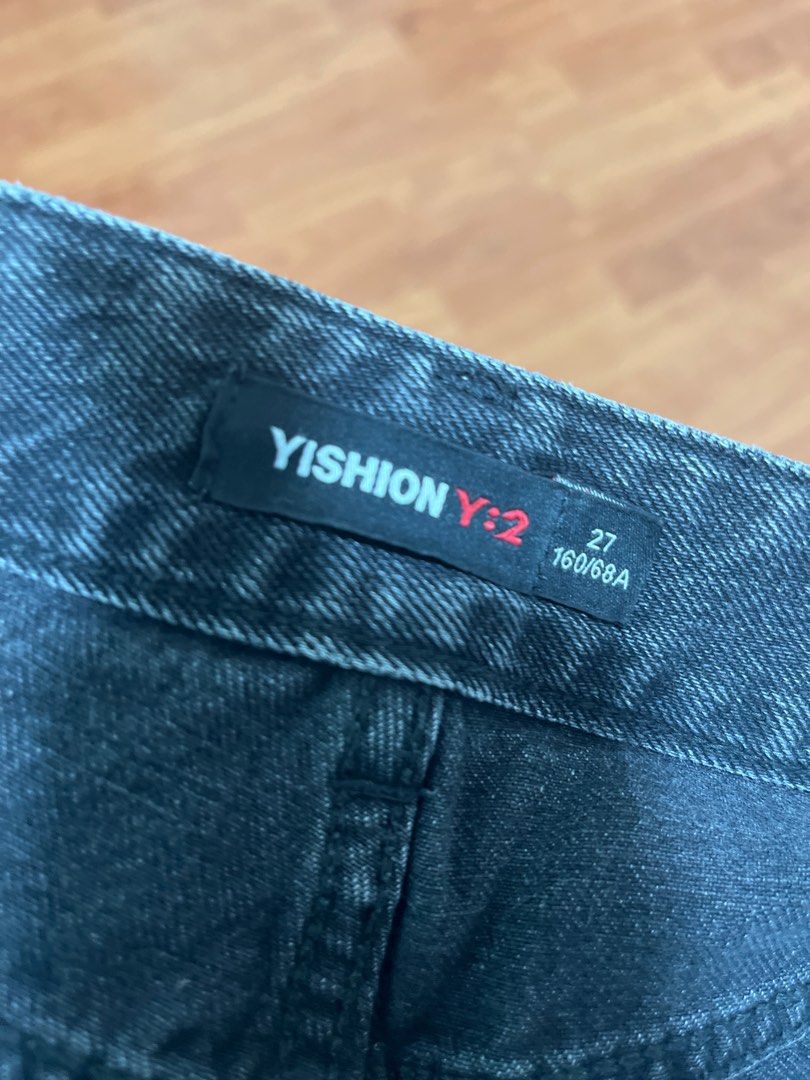 black yishion jeans, Women's Fashion, Bottoms, Jeans & Leggings on ...