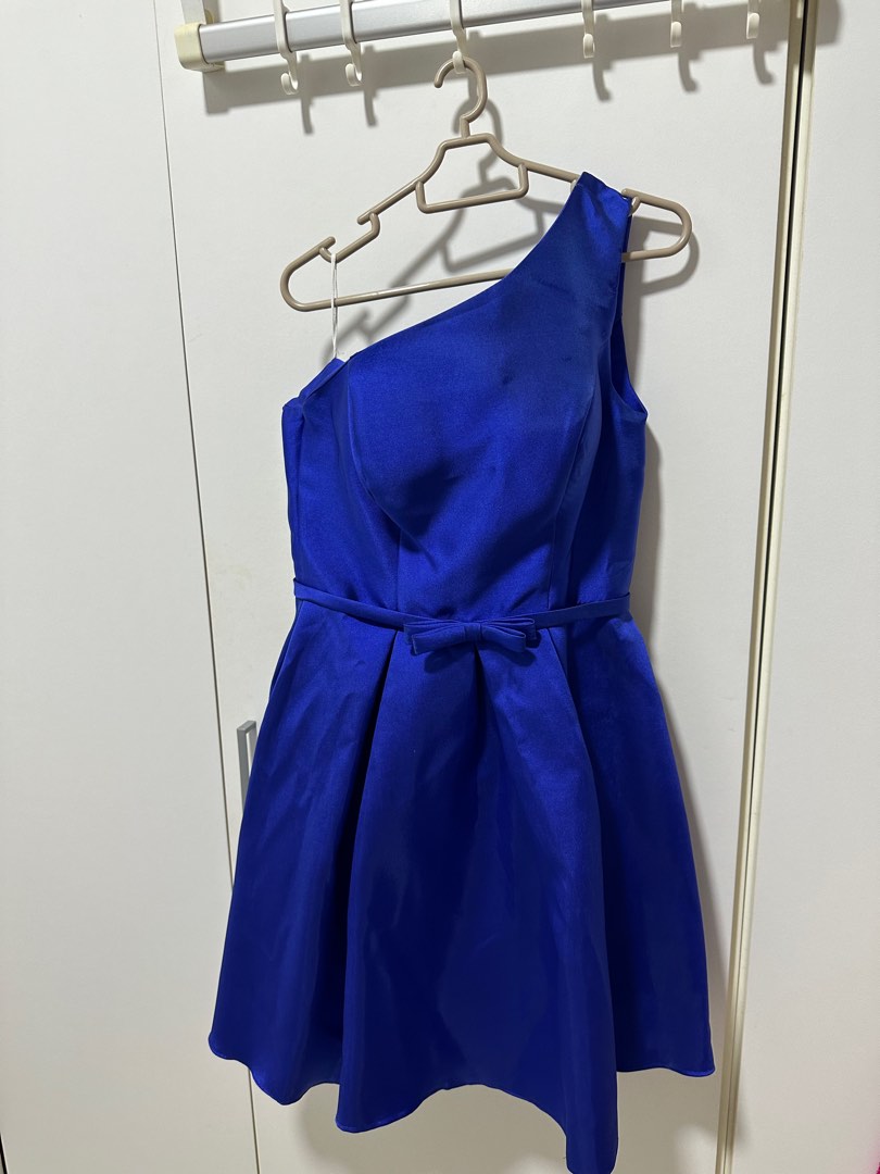 Blue Short Toga Dress, Women's Fashion, Dresses & Sets, Evening dresses ...