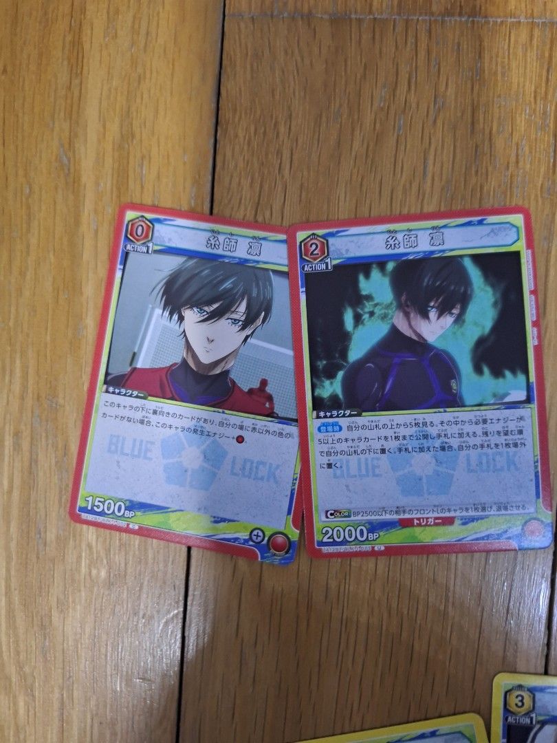 Bluelock cards union arena/ holographic tcg/ SR/ R*/ SR*/ R/ UC/ C ...