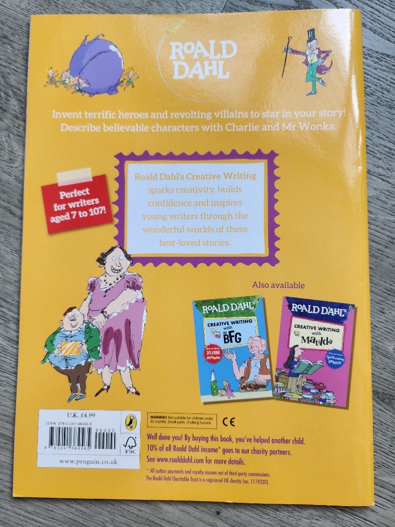 Book - Creative Writing with Charlie & the Chocolate Factory, Hobbies ...